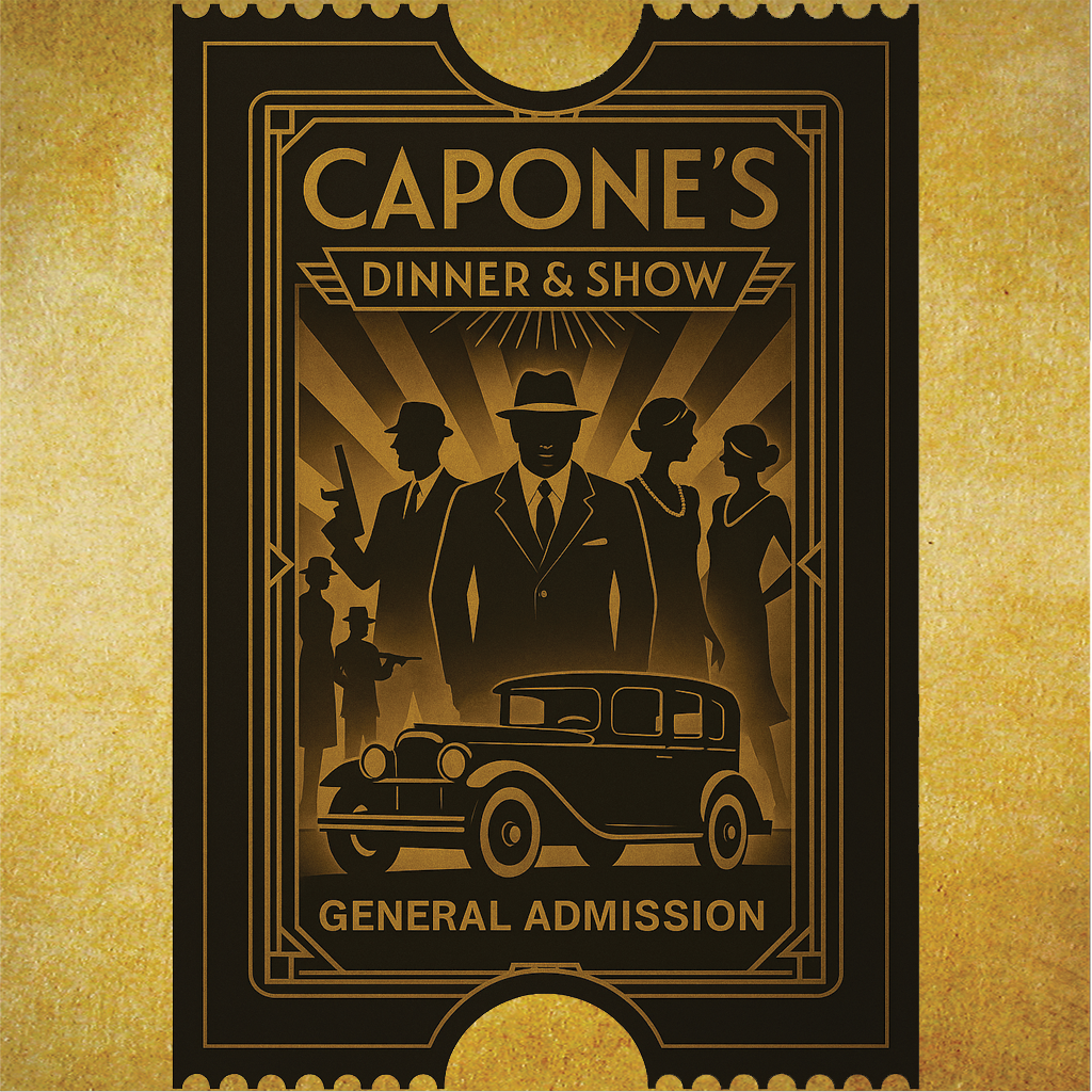 Purchase Capone's Dinner & Show Tickets