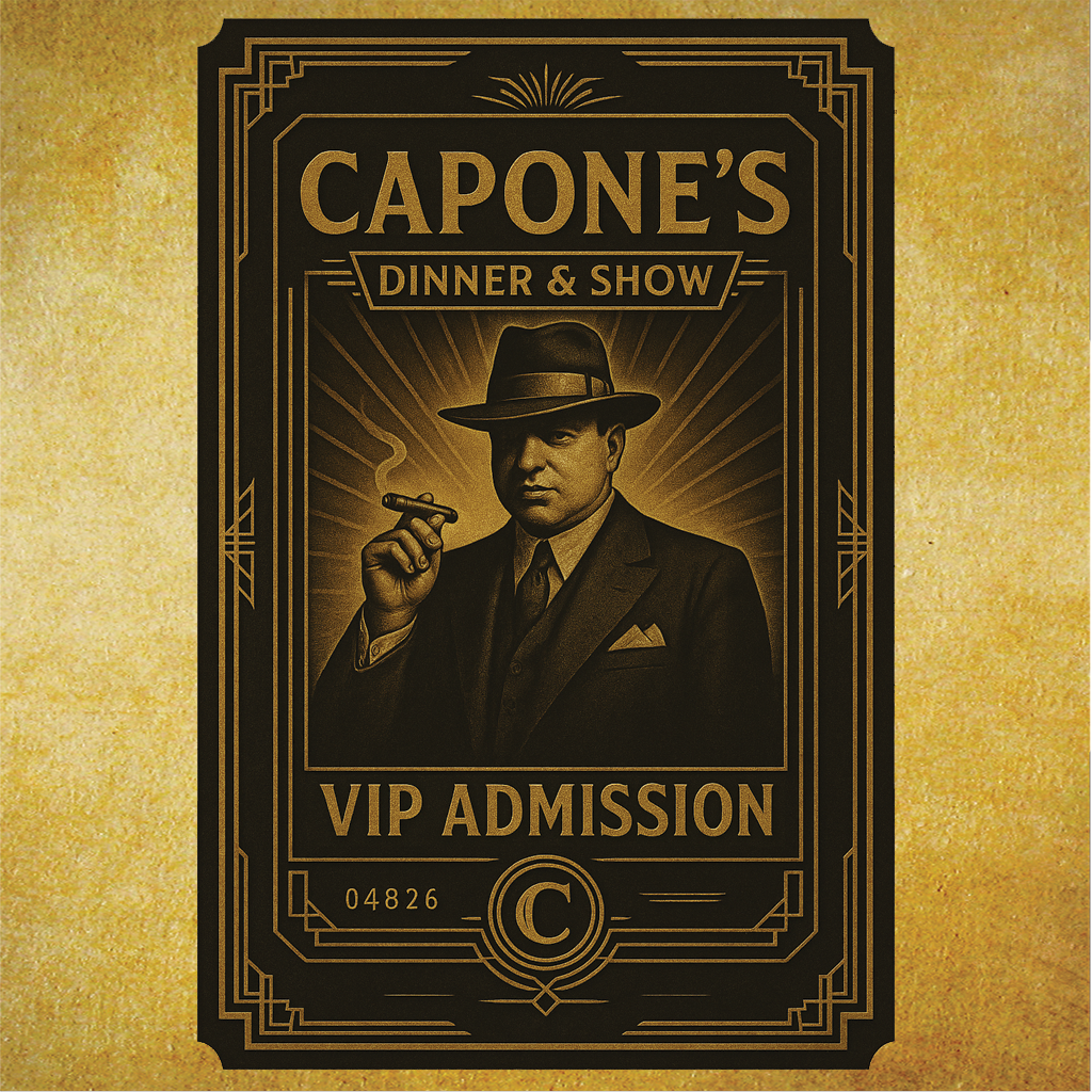 Purchase Capone's Dinner & Show Tickets